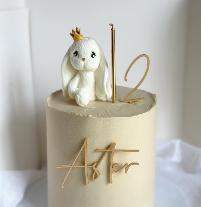 Fondant Bunny Cake Topper , Rabbit Cake Topper - Etsy UK