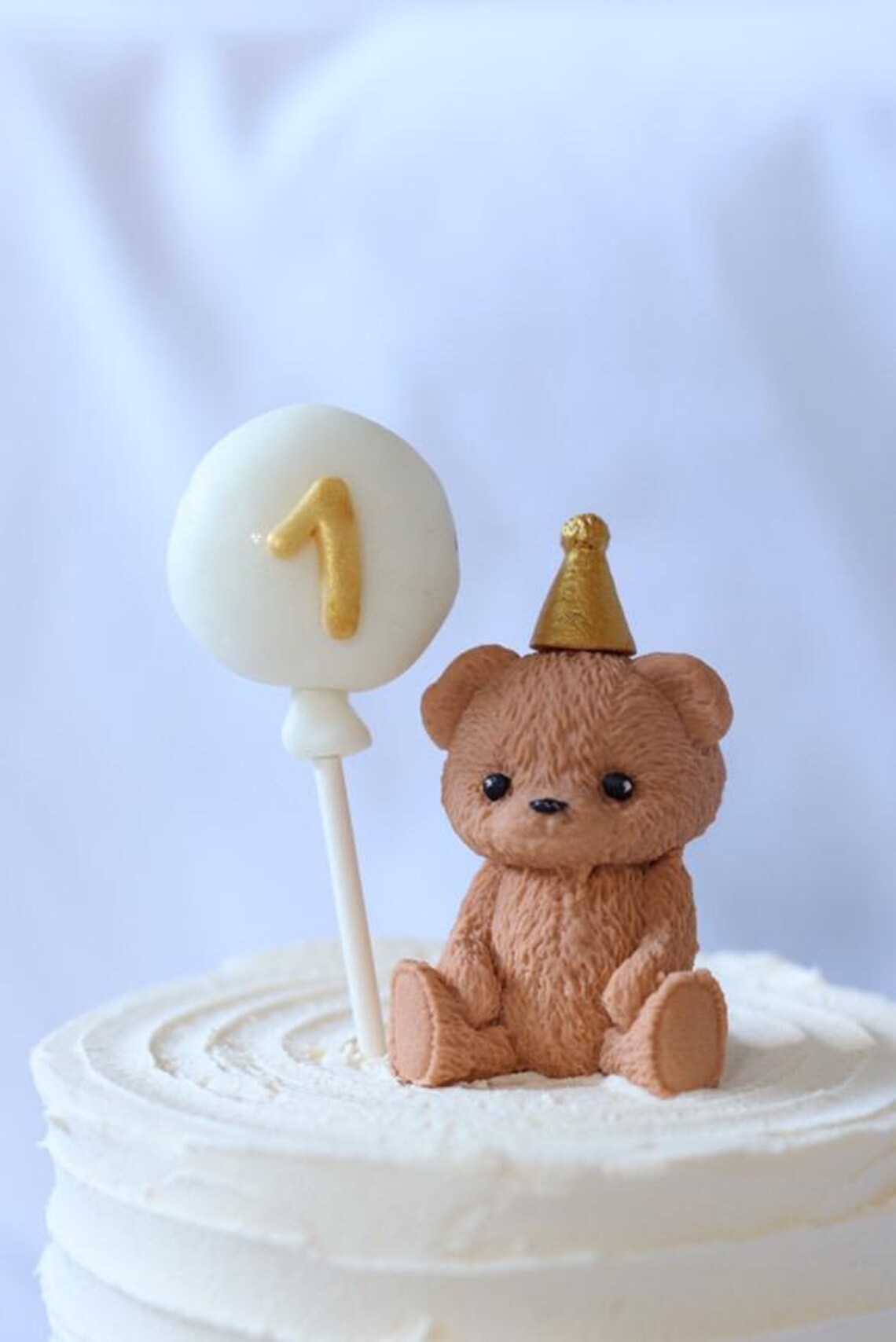Fondant Teddy Bear Cake Topper - Etsy