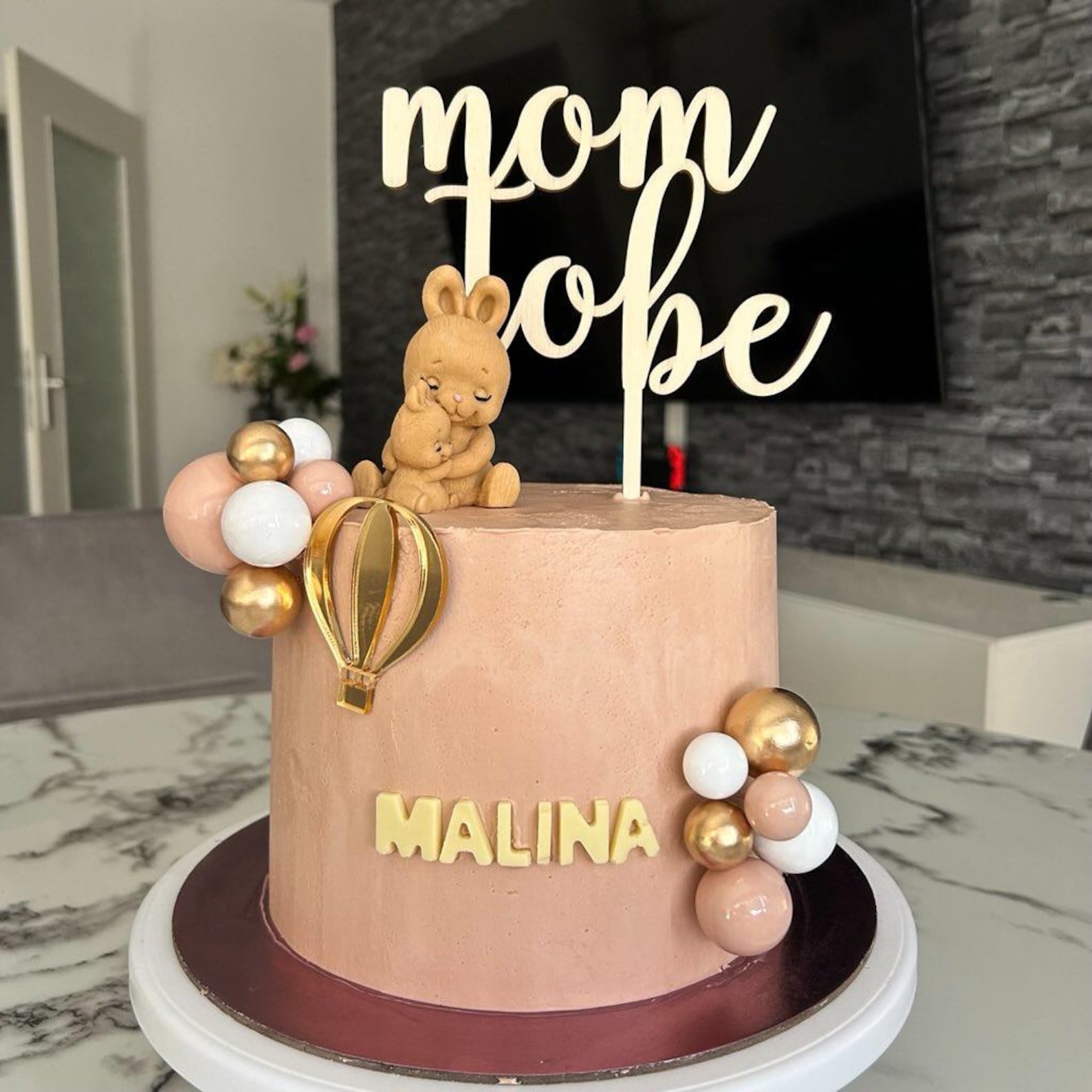 Fondant Bunny Cake Topper: Edible Rabbit Decoration - Etsy
