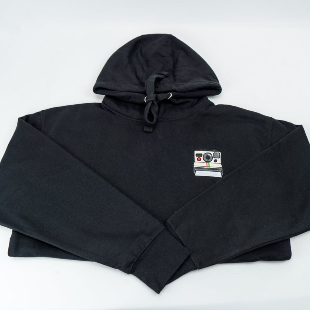 Retro Polaroid Camera Embroidered Hoodie - Photography, Photographer ...