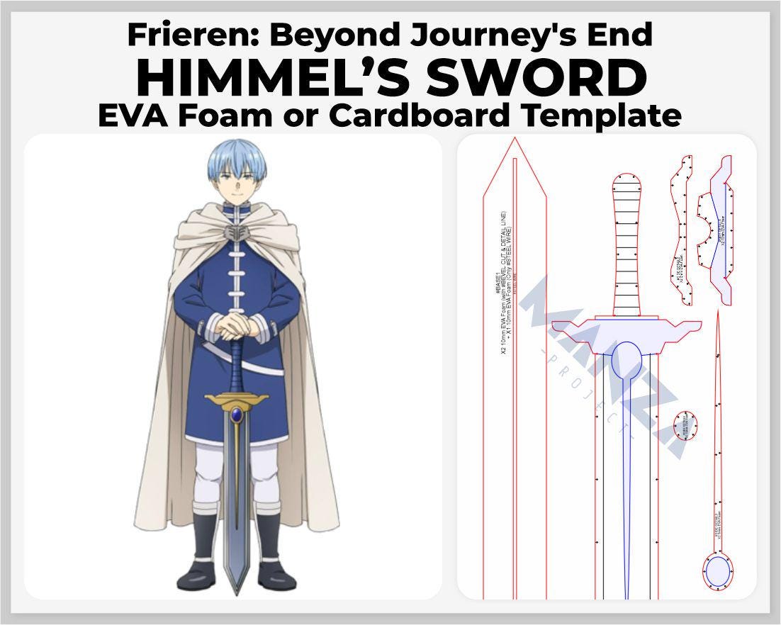 Himmel's Sword - Frieren: Beyond Journey's End Cosplay Prop - Digital ...