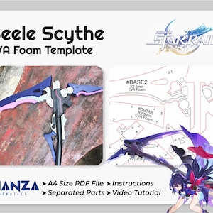 Seele Scythe Honkai Star Rail Cosplay Prop Digital Template Pattern - Etsy