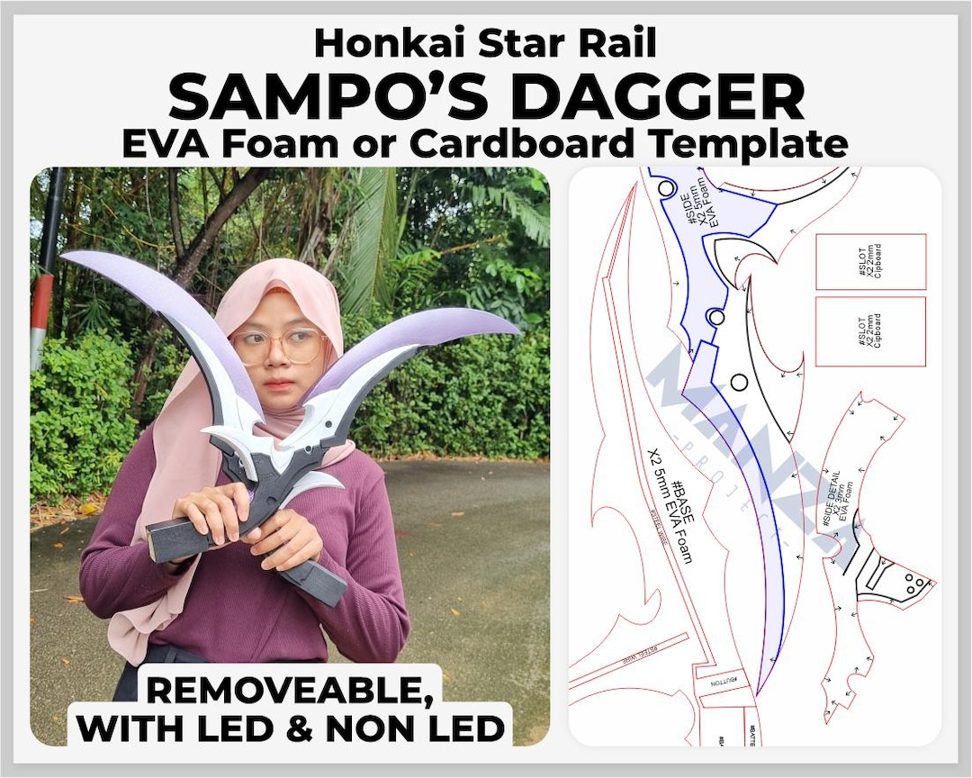 Sampo's Dagger (with LED & Non LED) - Honkai Star Rail Cosplay Prop ...
