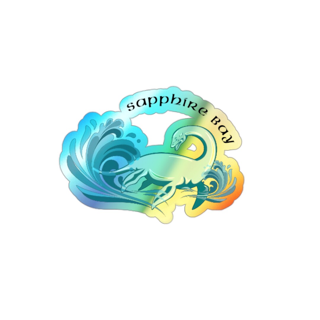 Holographic Stickers, Sapphire Bay Sea Monster Waves, Ocean Decal ...