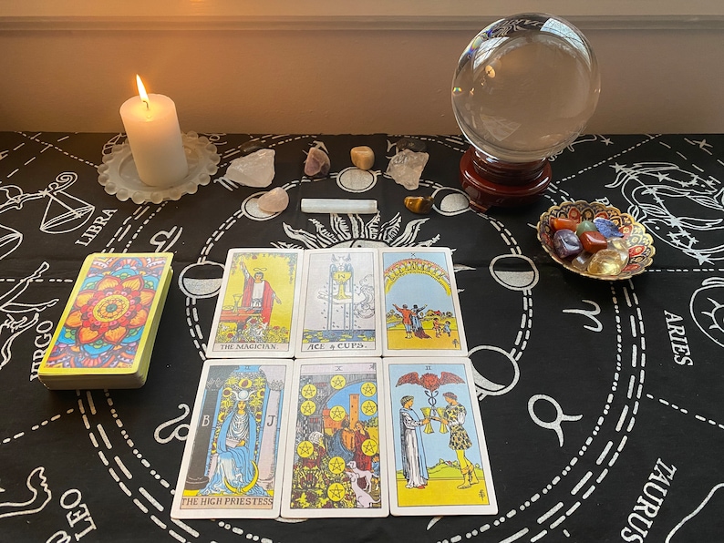 Three Question Tarot Reading Etsy