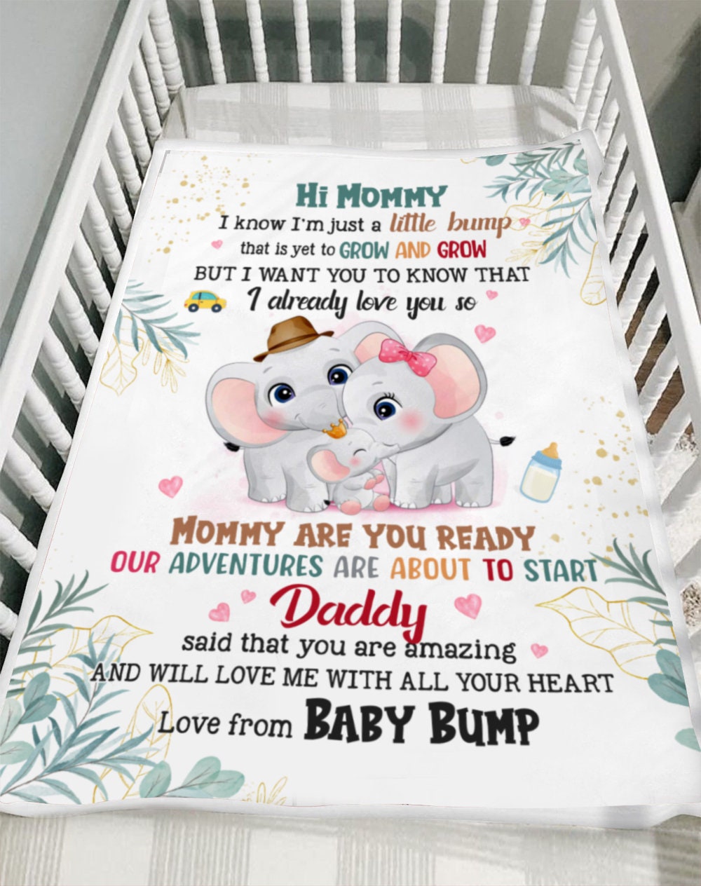 Hi Mommy-mommy to Be Gift From Bump, New Mom Blanket, Mothers Day Gift ...