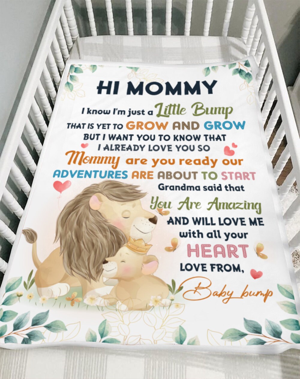 Hi Mommy-mommy to Be Gift From Bump, New Mom Blanket, Mothers Day Gift ...