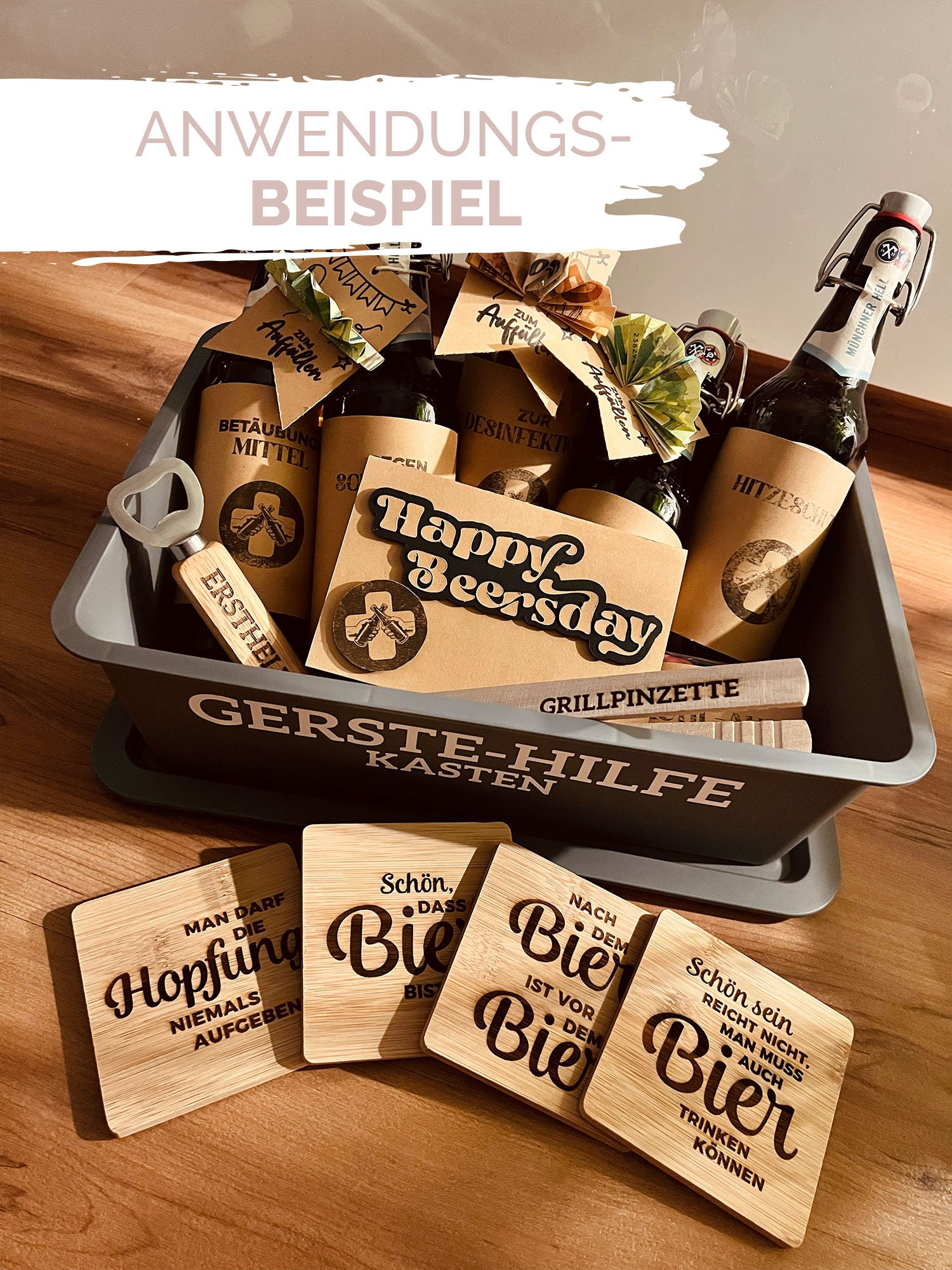 Lasercut & Plotter Files: "barley Aid Box" - DIY Kit - Gift for Beer ...