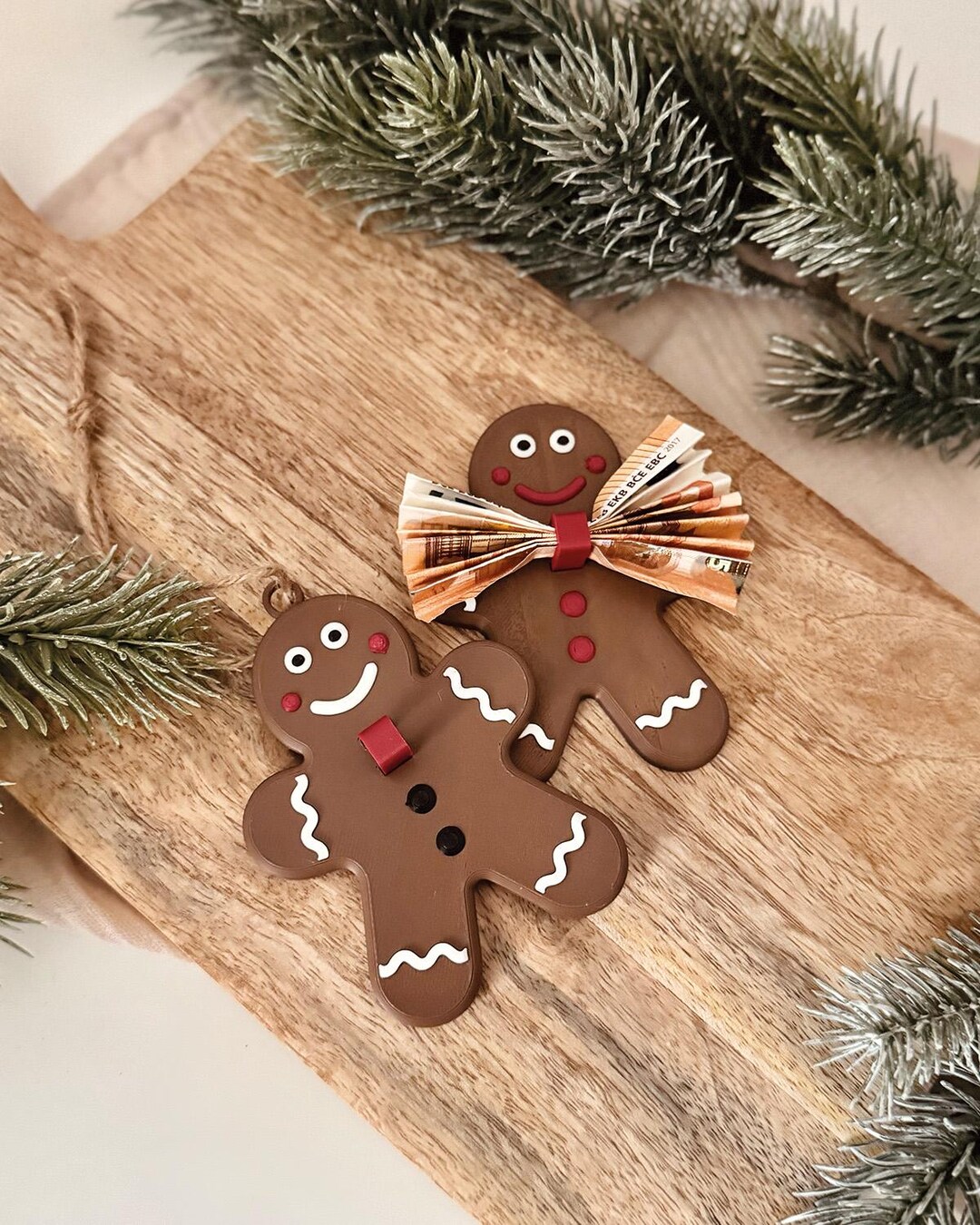 3D Printing File: STL & 3MF Gingerbread Man as a Christmas Money Gift ...