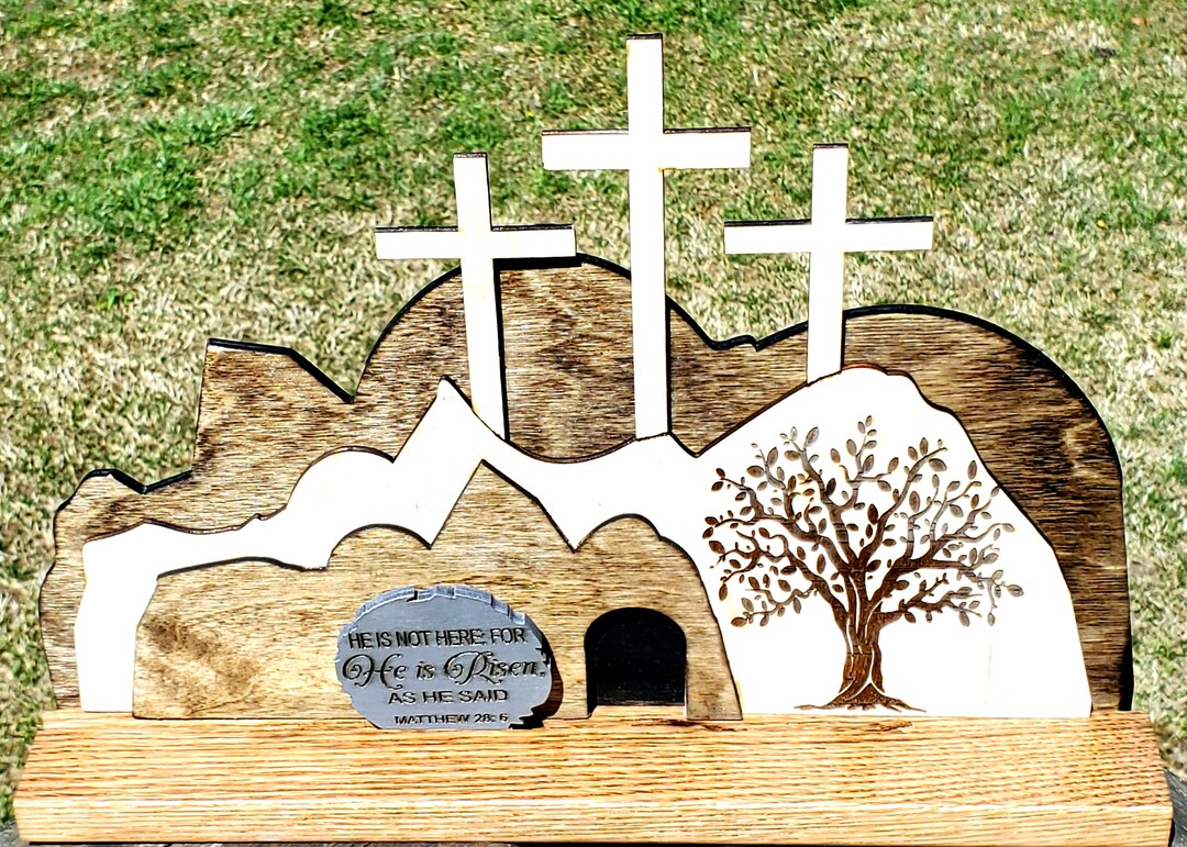 Resurrection Scene 3 Layer SVG+ Zipped + Files With Instructions - Etsy
