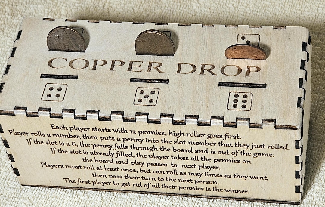 Copper Drop Box Game for All Ages - Etsy