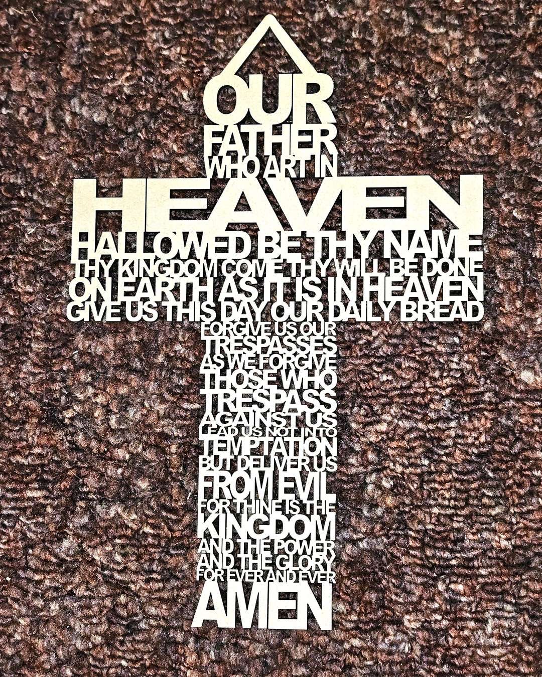 The Lord's Prayer Wall Art - Etsy