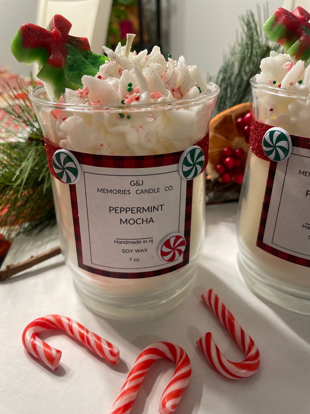 Peppermint Mocha Candle - Etsy