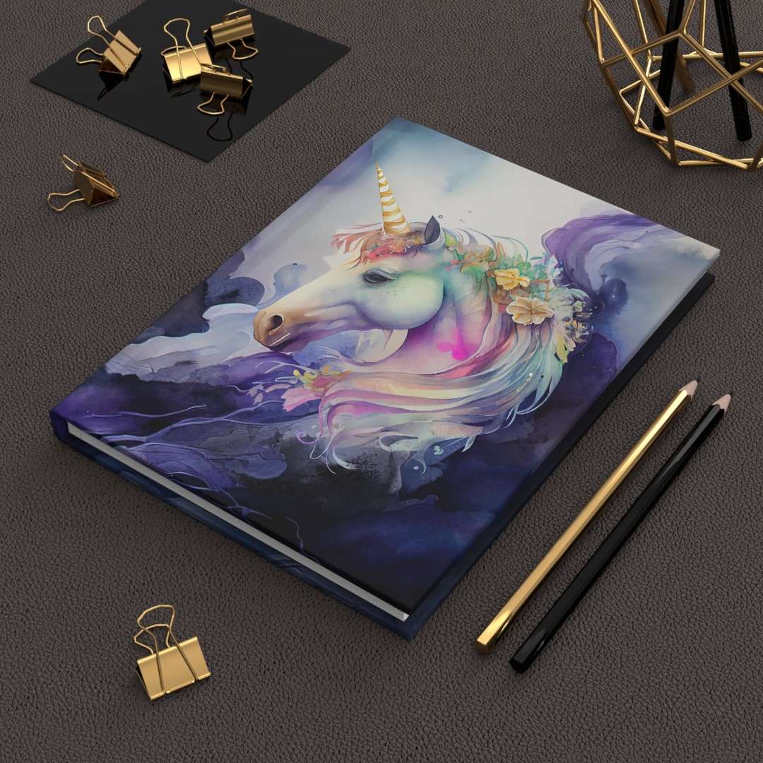Enchanted Unicorn Hardcover Journal - Dreamy Fantasy Notebook - 5.75x8 ...