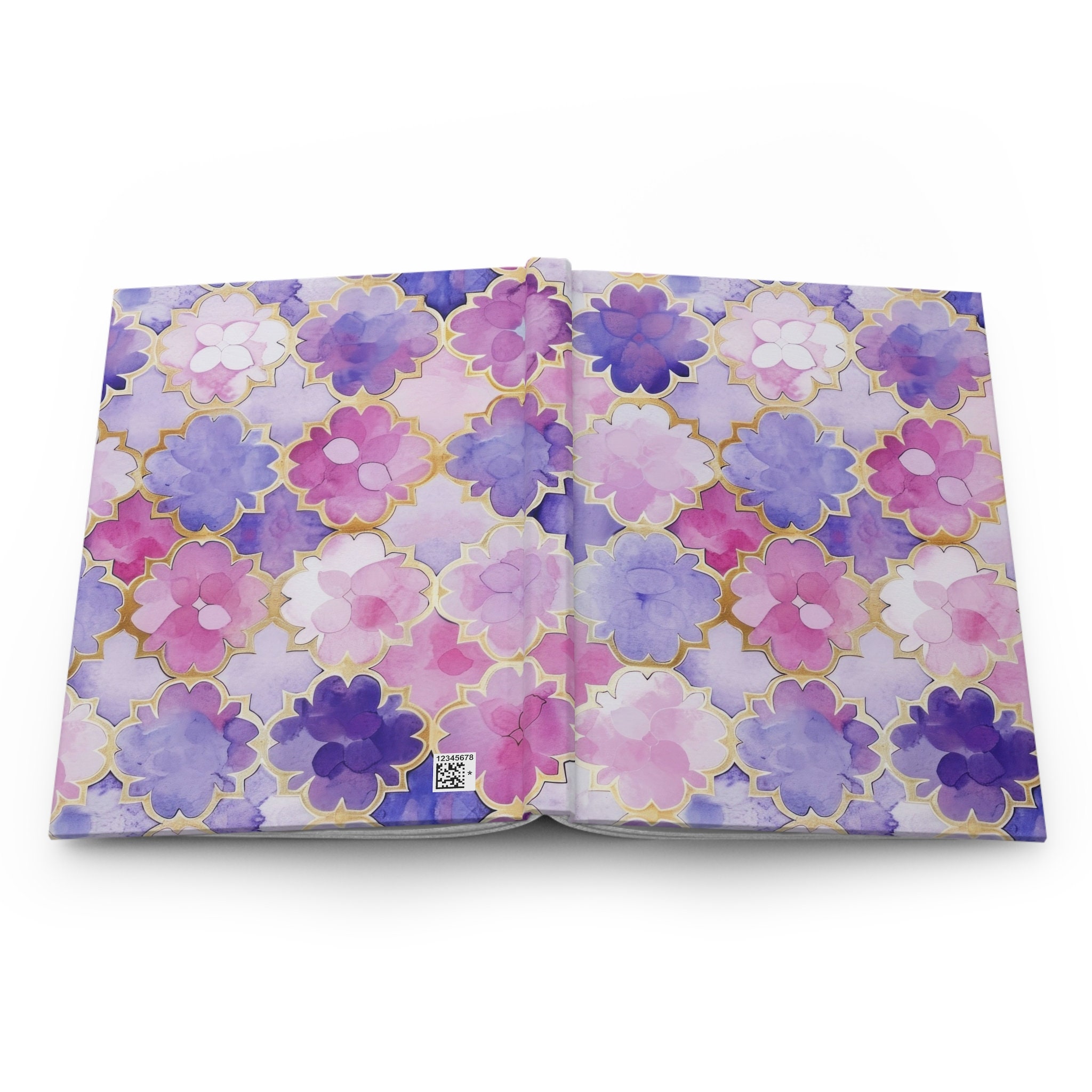 5.75" X 8" Watercolor Floral Pattern Journal - Etsy