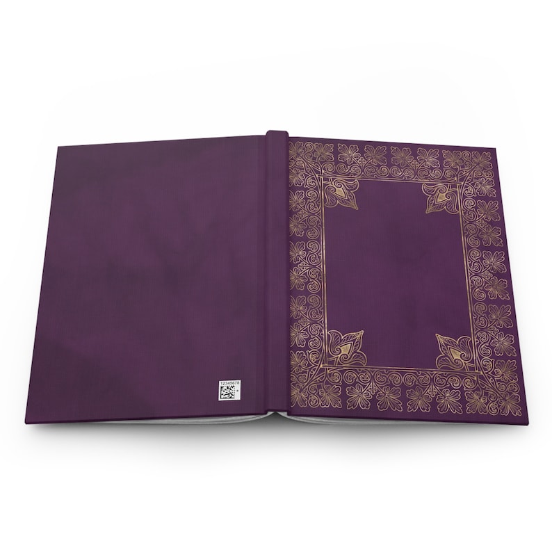 Violet Purple Victorian Style Journal | Elegant Hardcover | Vintage ...