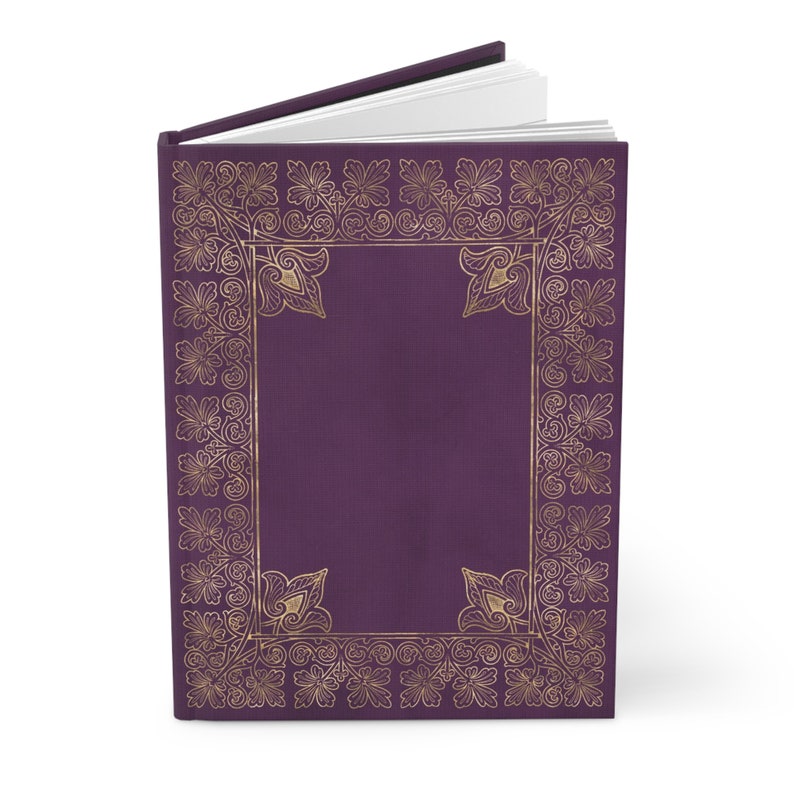 Violet Purple Victorian Style Journal | Elegant Hardcover | Vintage ...