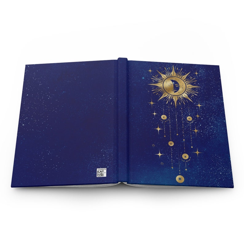 Midnight Celestial Journal Starry Night Sky Notebook - Etsy