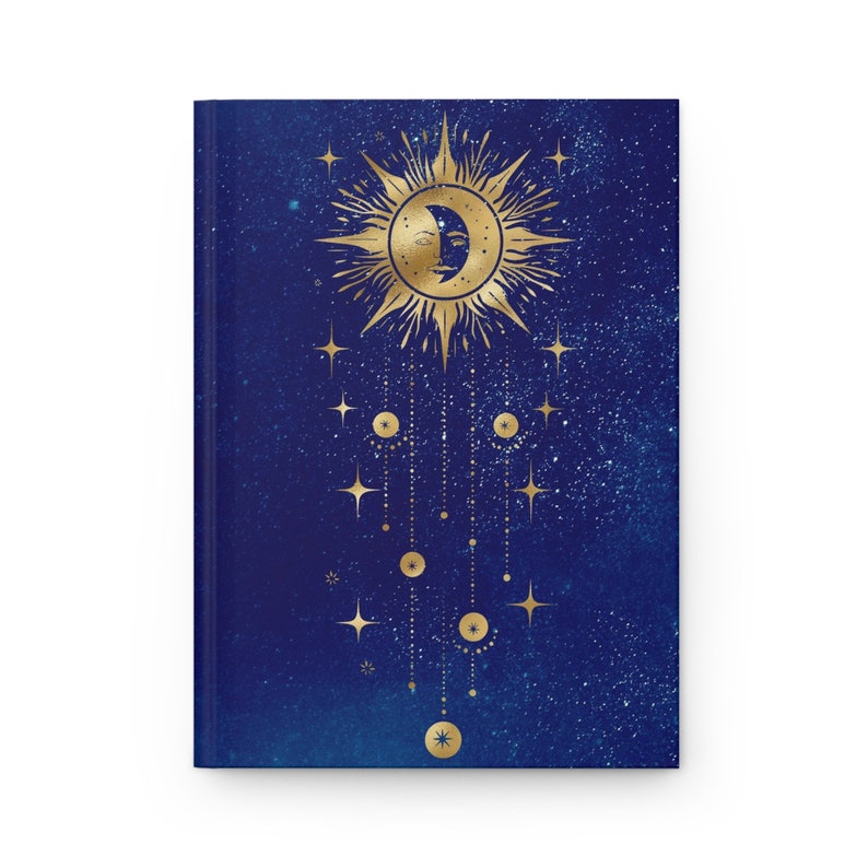 Midnight Celestial Journal Starry Night Sky Notebook - Etsy