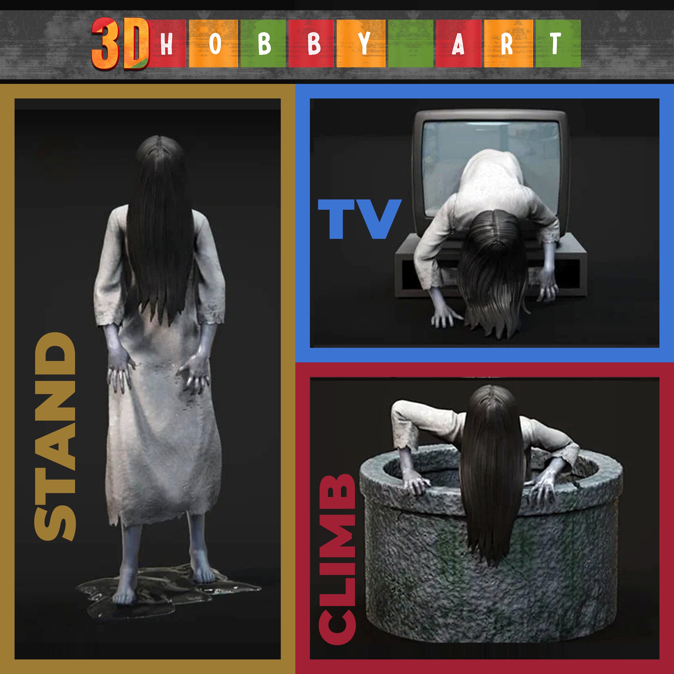 The Ring Samara 3D Model STL File Action Figure 3D STL - Etsy The Ring Samara 3D Model STL File Action Figure 3D STL - Etsy