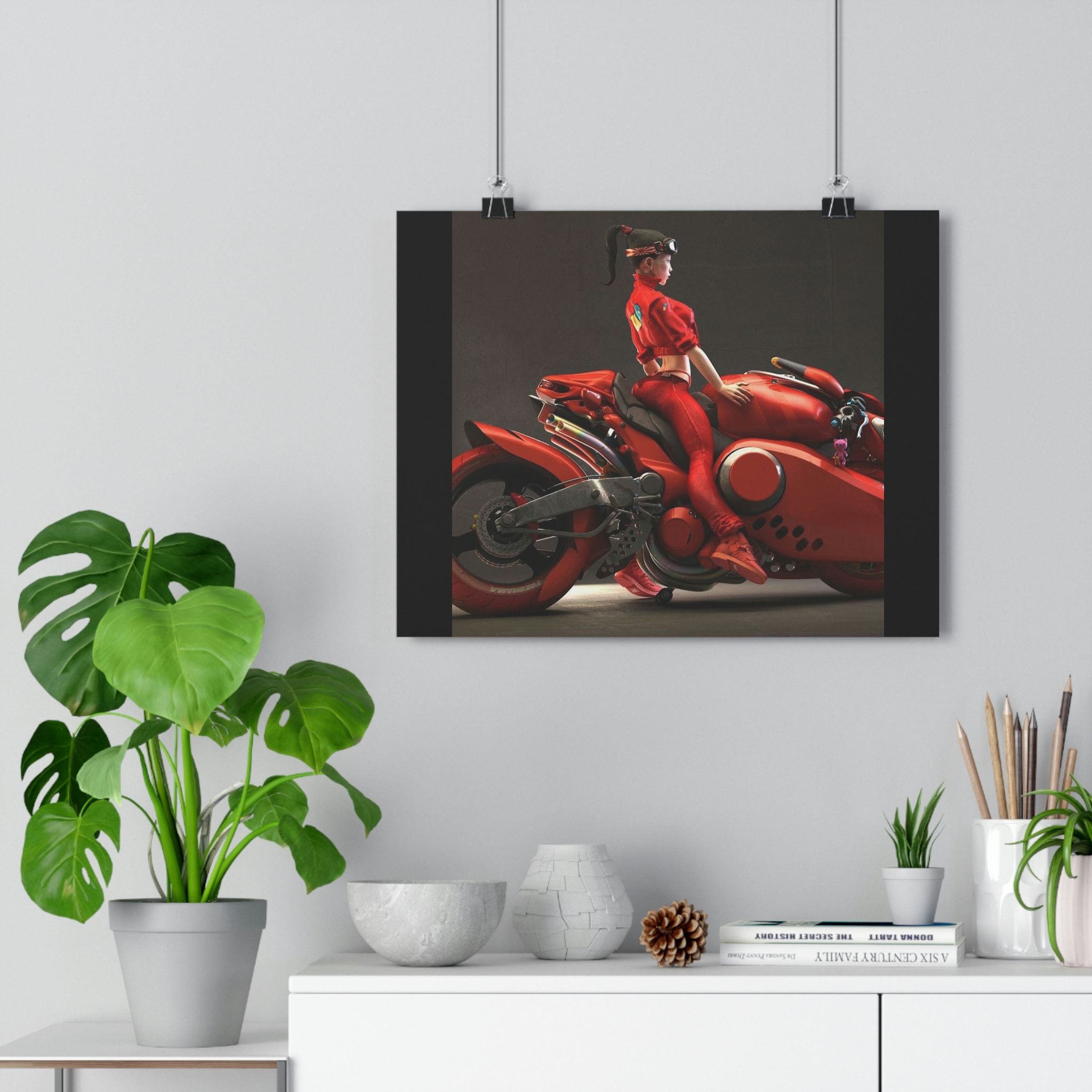 Biker Chick Poster concept Art - Etsy
