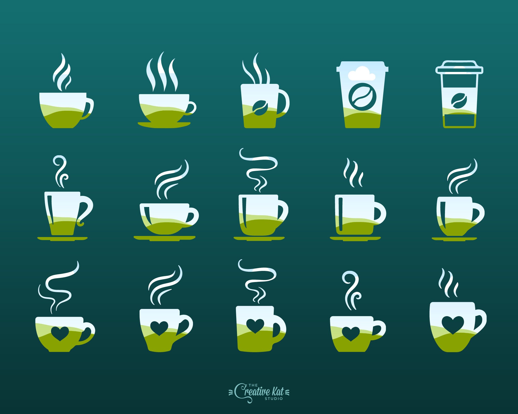 Canva Frames Coffee and Tea Cup Shapes Custom Frames for Canva 30 Canva ...