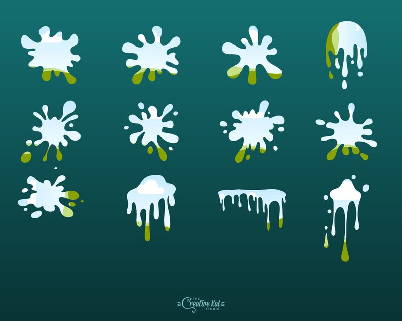 Canva Frames Paint Splatter Shapes Custom Frames for Canva 44 Canva ...