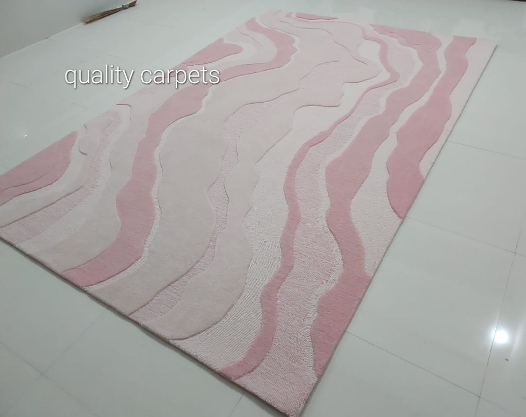 Premium Quality Designer Pink Gradient Area Rug for Living Room Modern ...