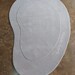 Kidney Shape Beige Rug Designer Handtufted High Low Rug Premium Quality ...