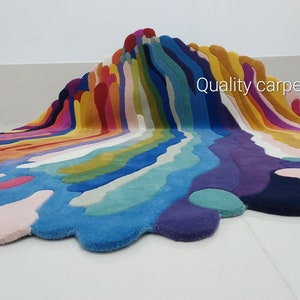 Minimalist Premium 10x10 Vibrant Colorful Modern Abstract Irregular ...