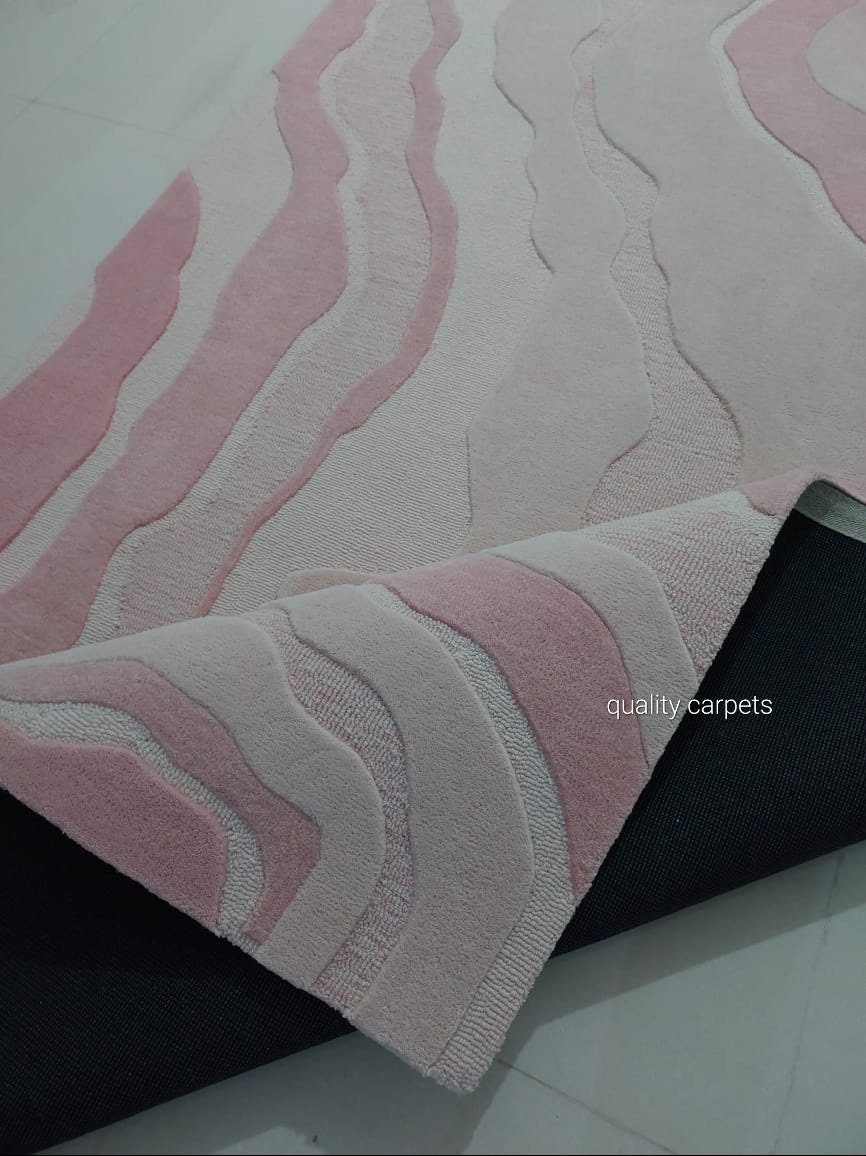 Premium Quality Designer Pink Gradient Area Rug for Living Room Modern ...
