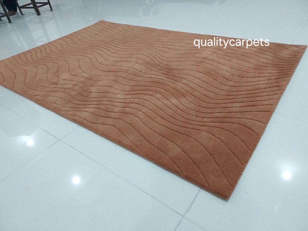 8x10 Feet Terra Copper Premium Designer Area Rug for Living Room ...