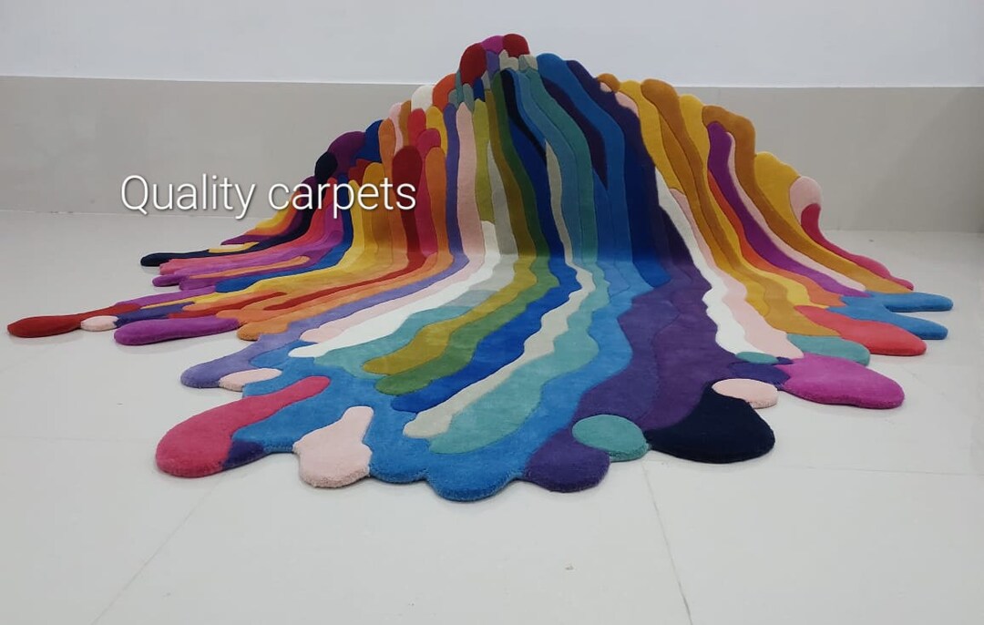 Minimalist Premium 10x10 Vibrant Colorful Modern Abstract Irregular ...