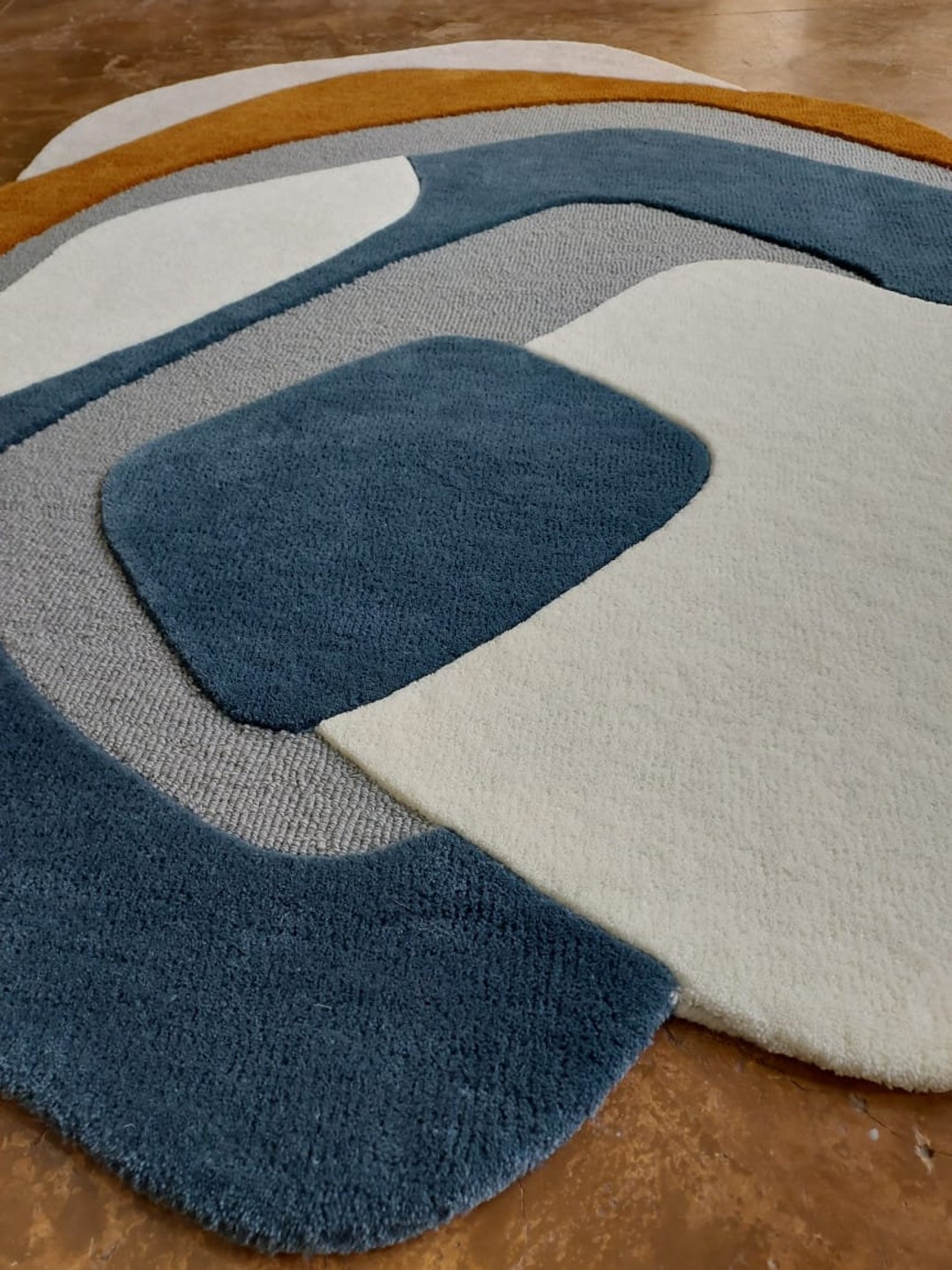 Handmade Designer Area Rug for Living Room Bedroom , Modern Abstract ...