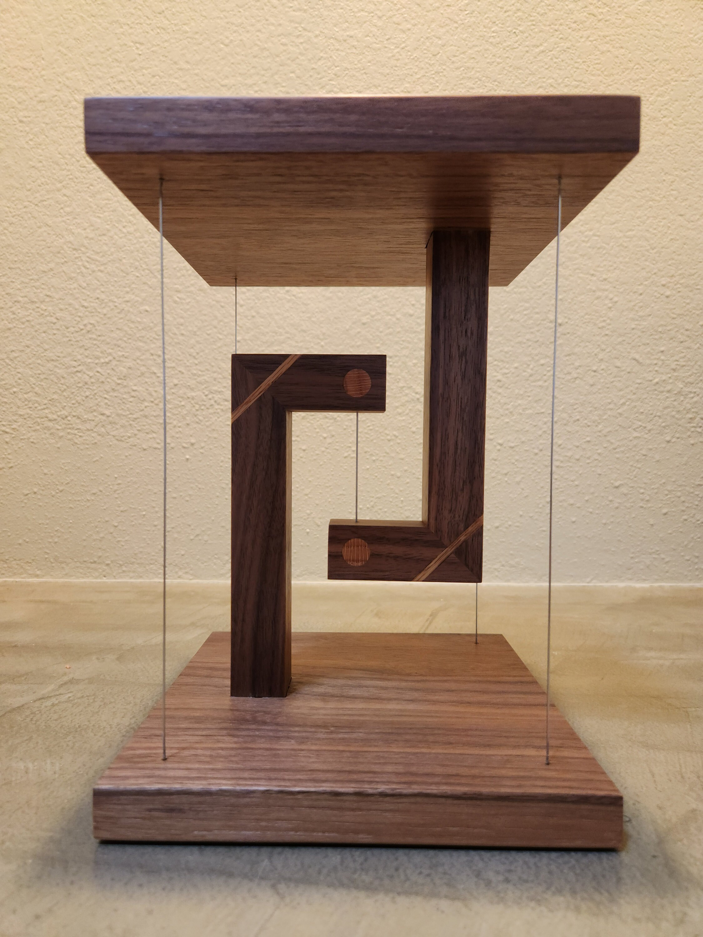 Tensegrity Hand-crafted Hardwood Stand / "impossible" / "the Float ...