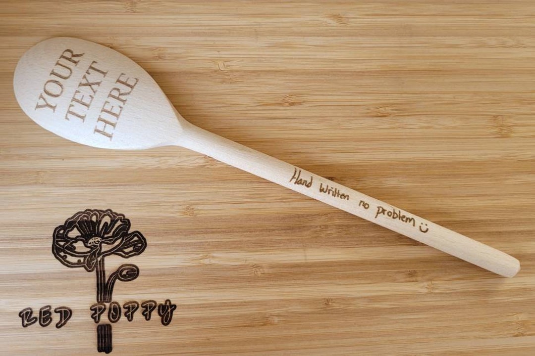 Personalised Wooden Spoons - Etsy UK