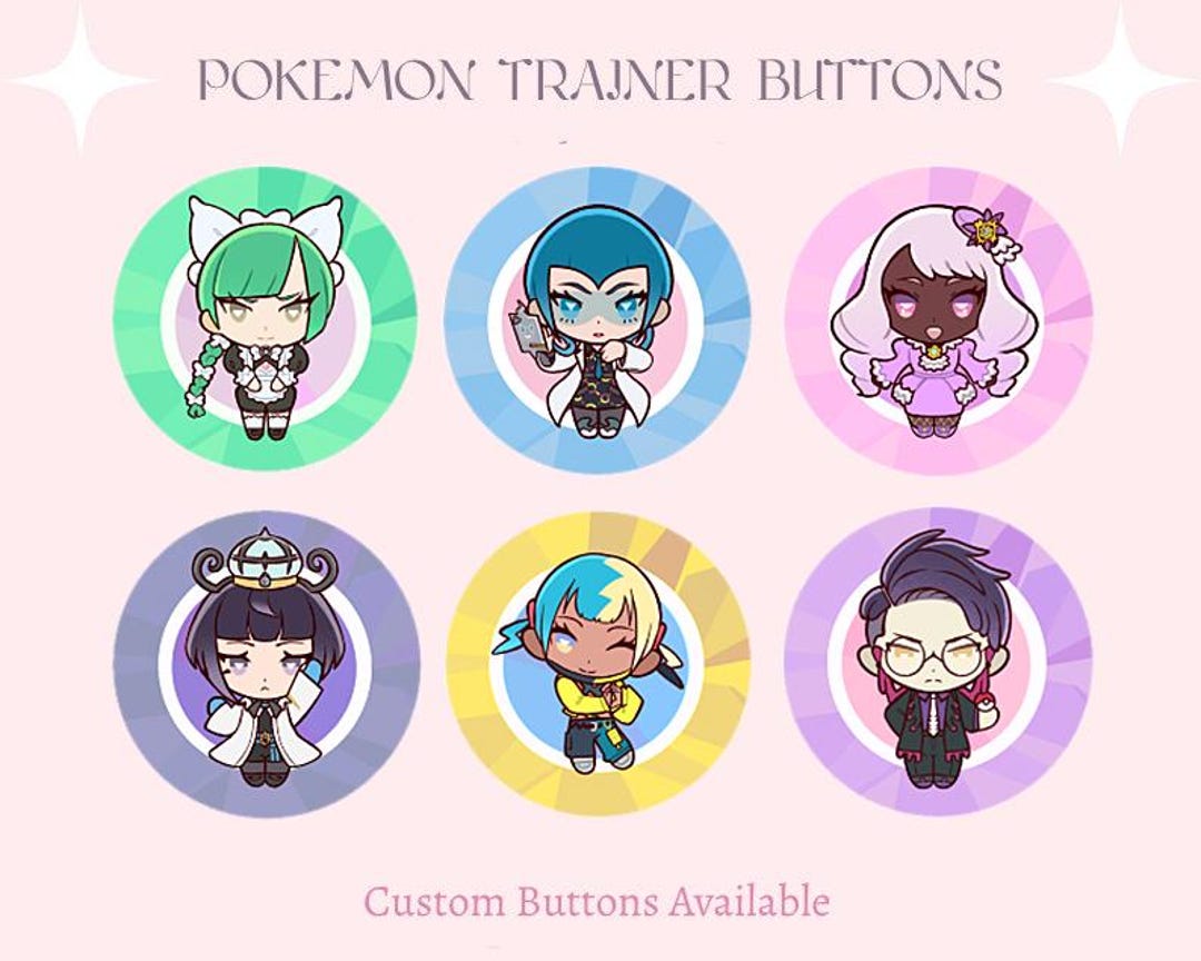 Pokemon Legends ZA Trainer Buttons - Etsy UK