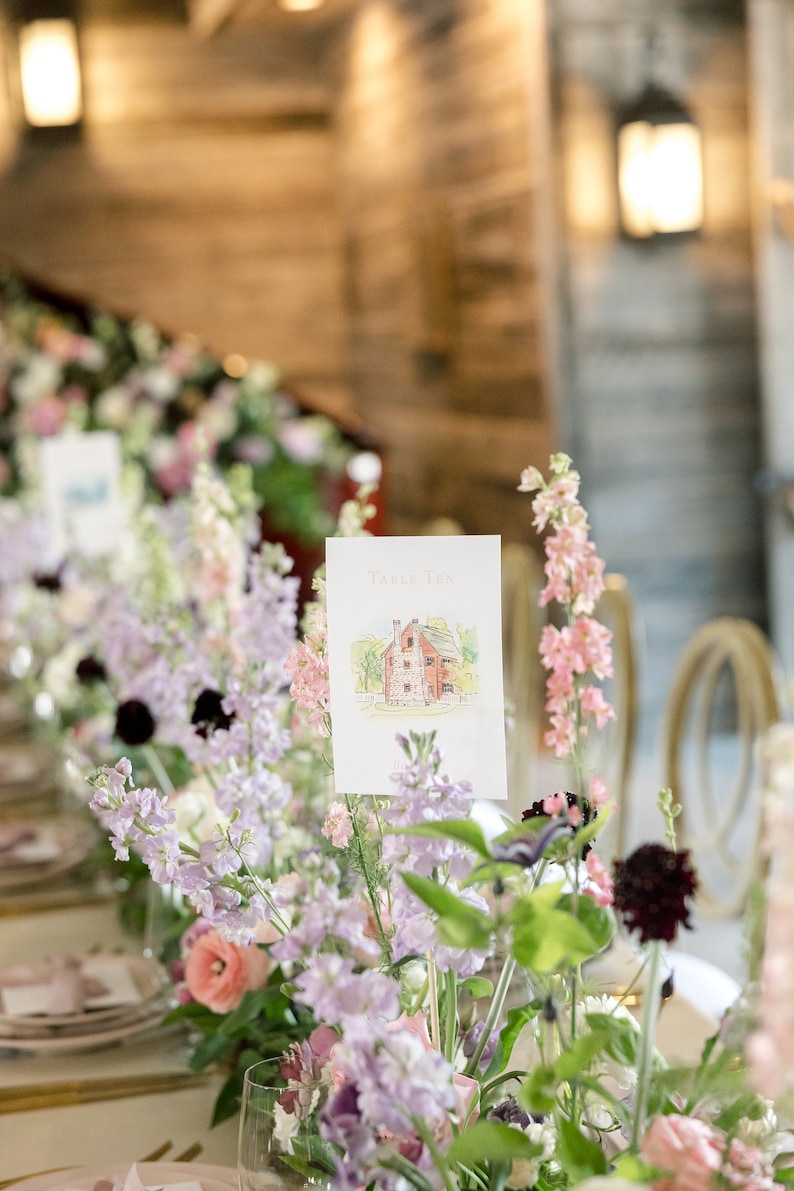 Watercolor Wedding Centerpieces - Etsy