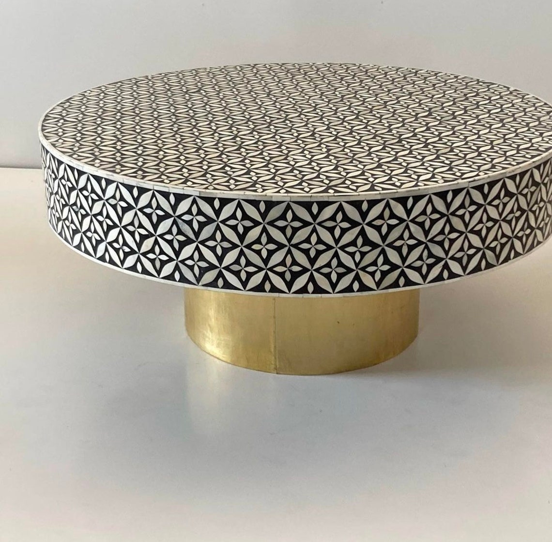 Bone Inlay Coffee Table,bone Inlay Table,bone Inlay Console Table,bone ...
