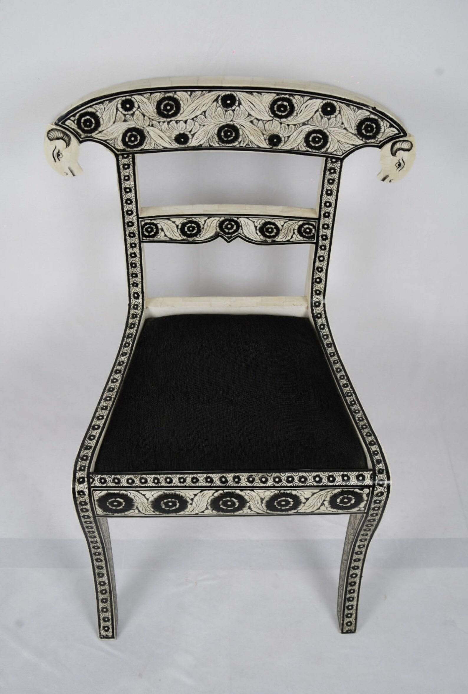 Unique Bone Inlay Chair Artistry and Comfort in One Make a Statement in ...