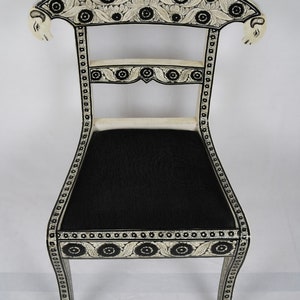 Unique Bone Inlay Chair Artistry and Comfort in One Make a Statement in ...