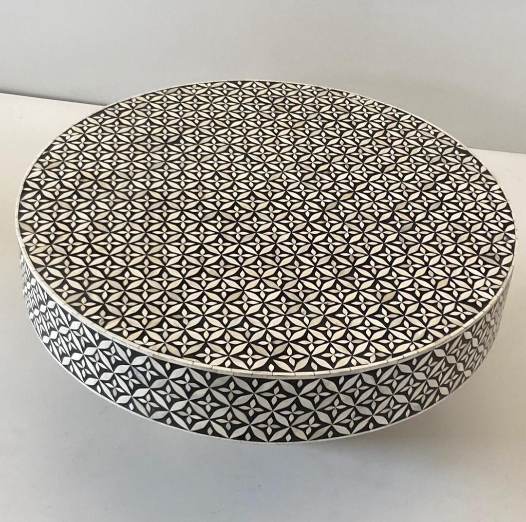 Bone Inlay Coffee Table,bone Inlay Table,bone Inlay Console Table,bone ...