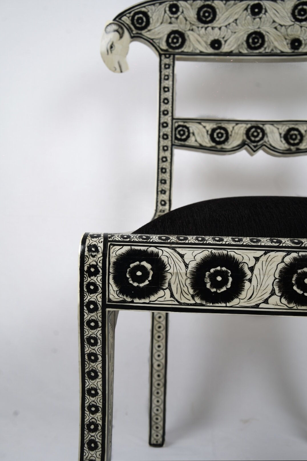 Unique Bone Inlay Chair Artistry and Comfort in One Make a Statement in ...