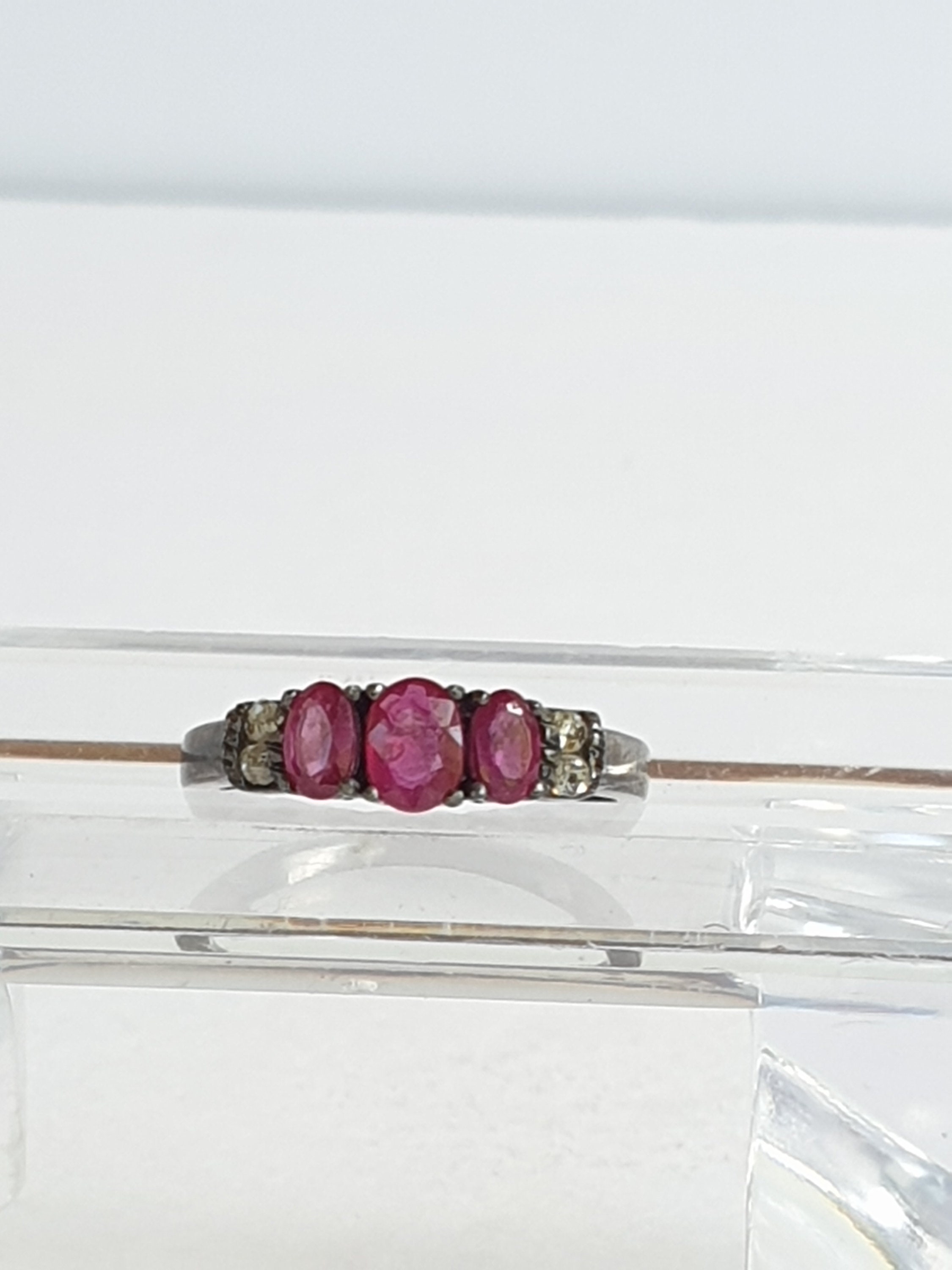 Handmade Rubies Ring, Afghan Ruby, Natural Ruby, Polki Diamonds ...
