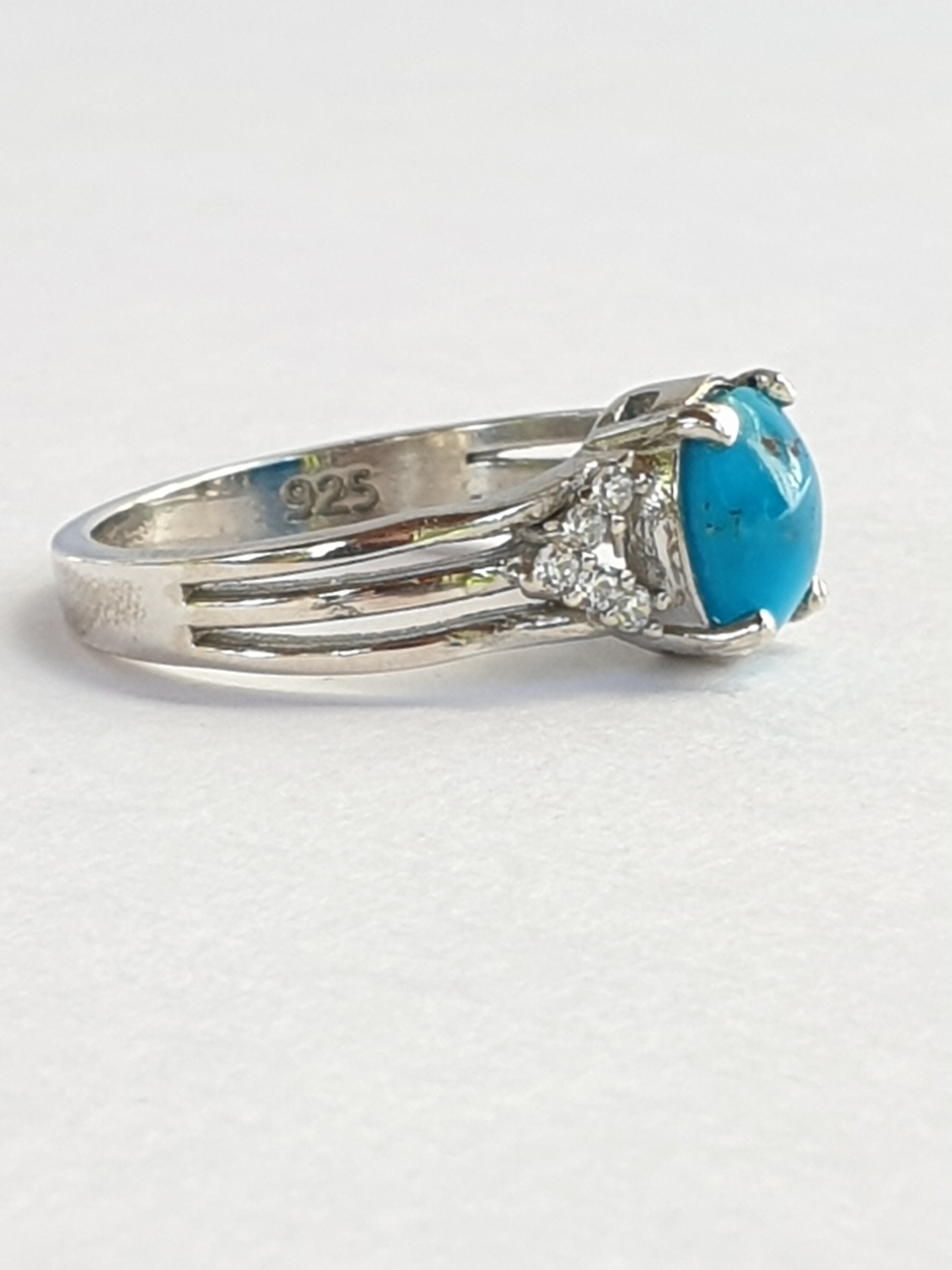 Turquoise Ring for Women, Natural Turquoise, Blue Stone, Women Ring ...