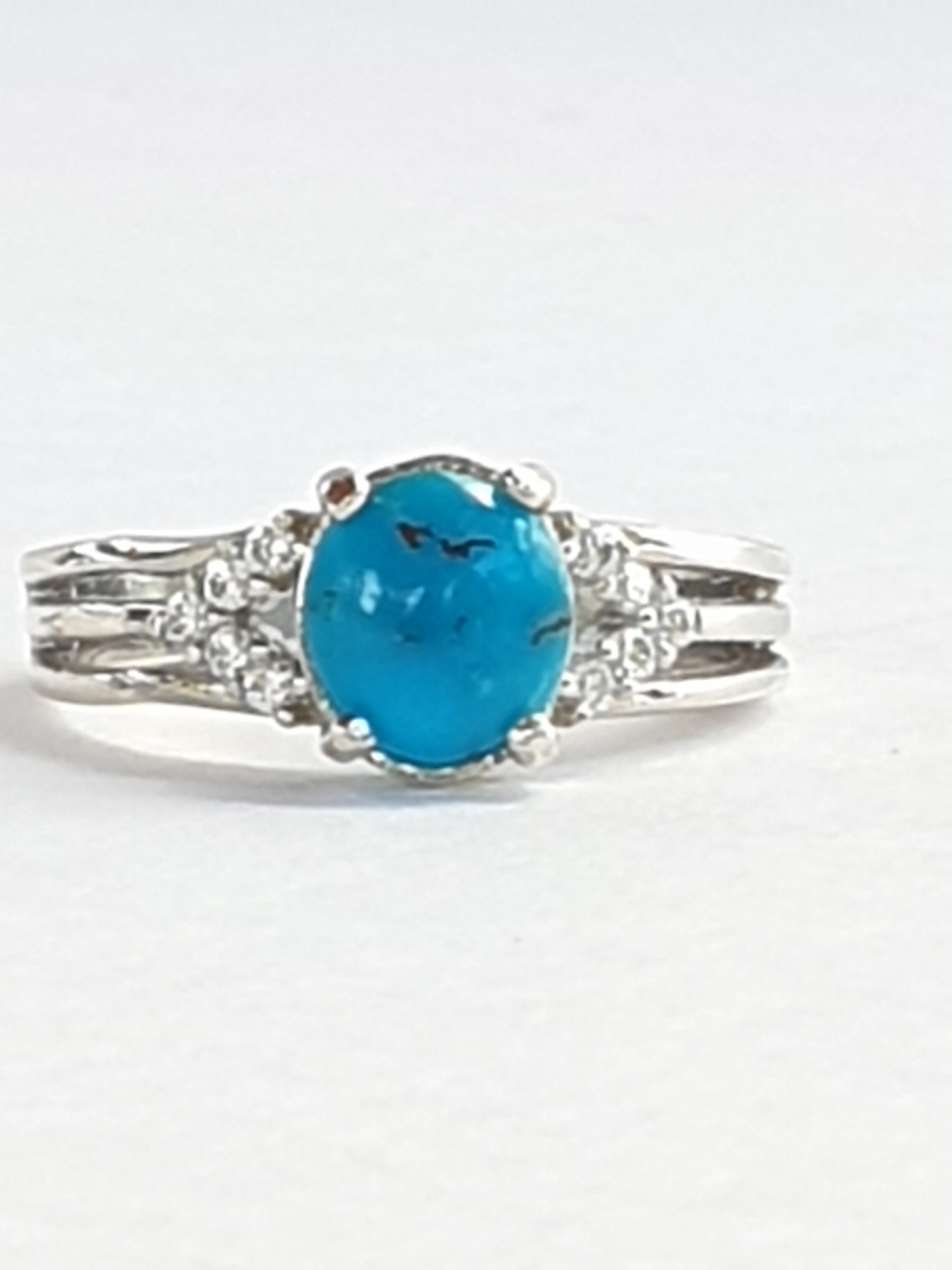 Turquoise Ring for Women, Natural Turquoise, Blue Stone, Women Ring ...