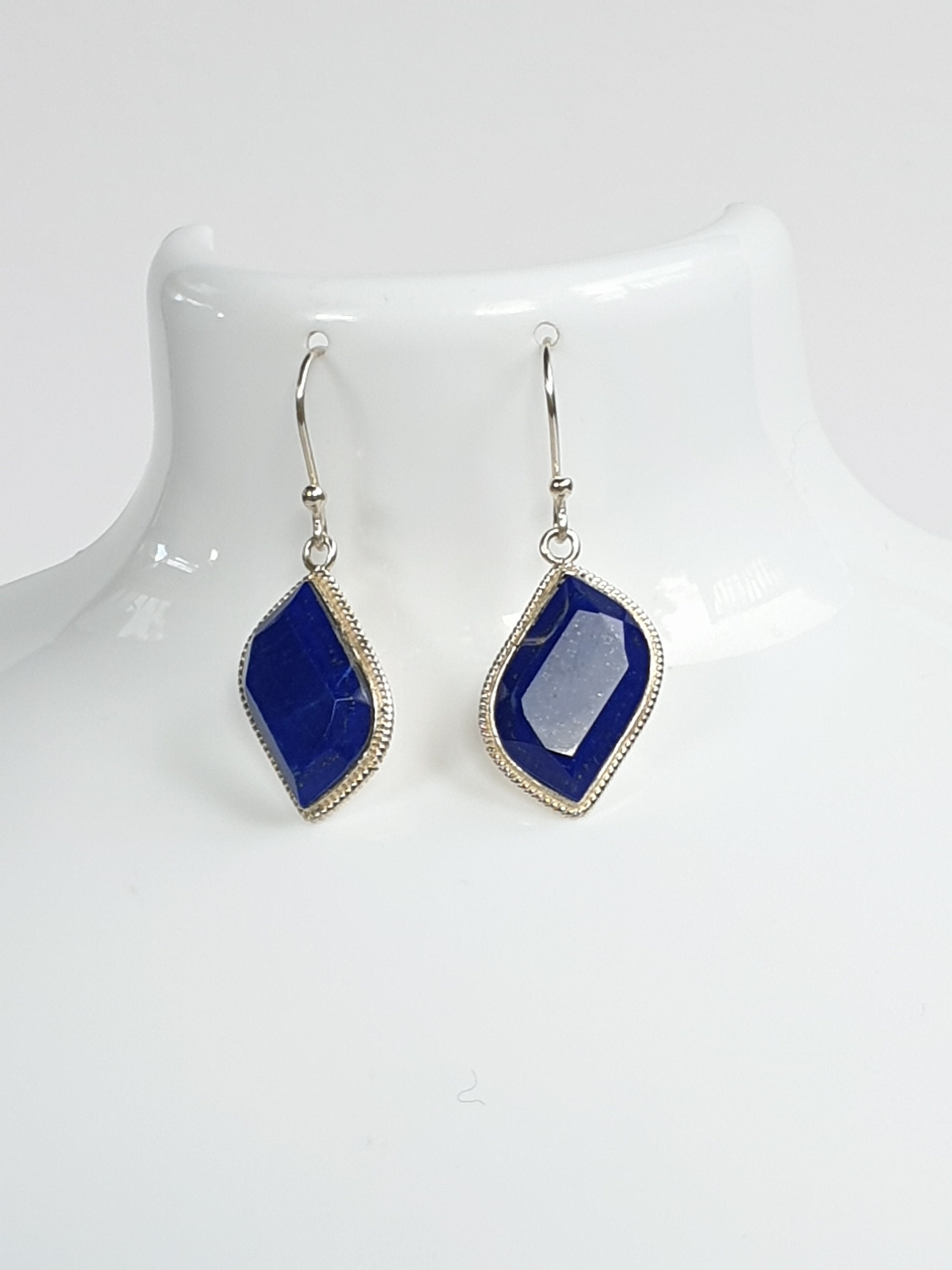 Lapis Set, Natural Lapis, Afghan Lapis, Blue Lapis, Lapis Earrings ...