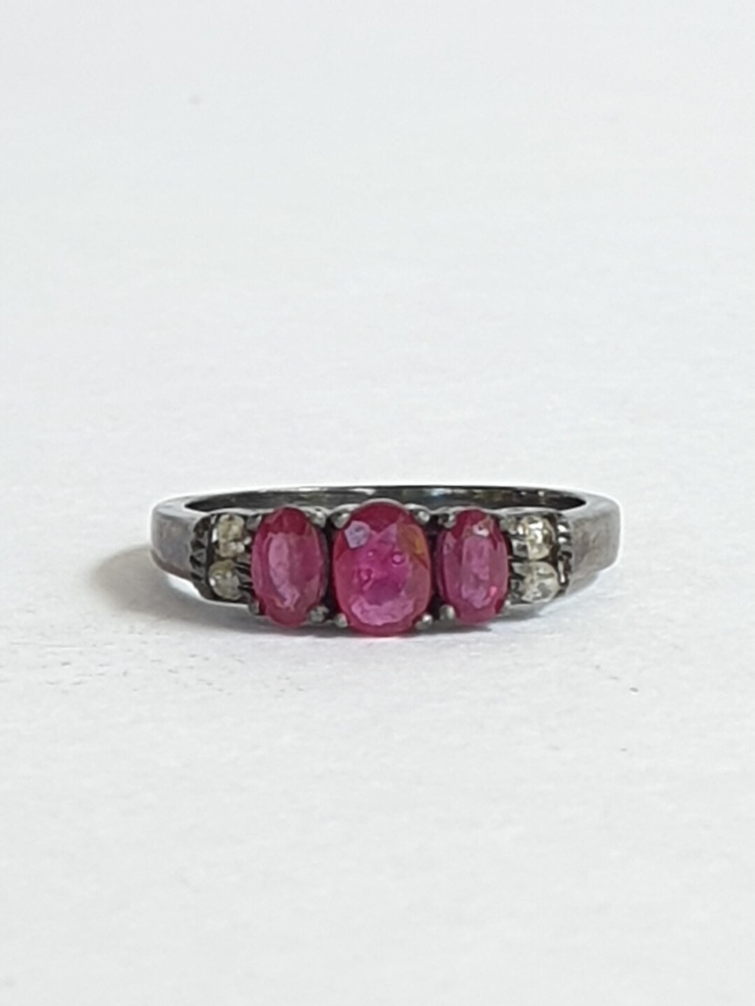 Handmade Rubies Ring, Afghan Ruby, Natural Ruby, Polki Diamonds ...