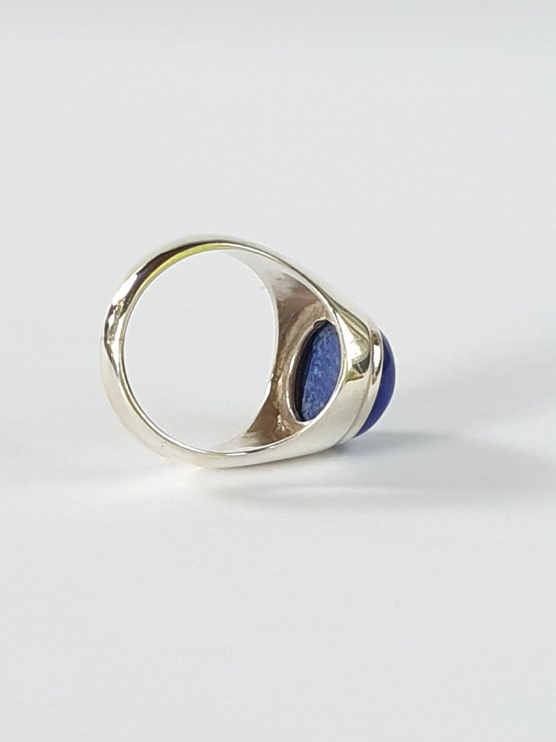 Man Lapis Ring, Natural Lapis, Blue Lapis, Dark Blue Lapis, Men Lapis ...