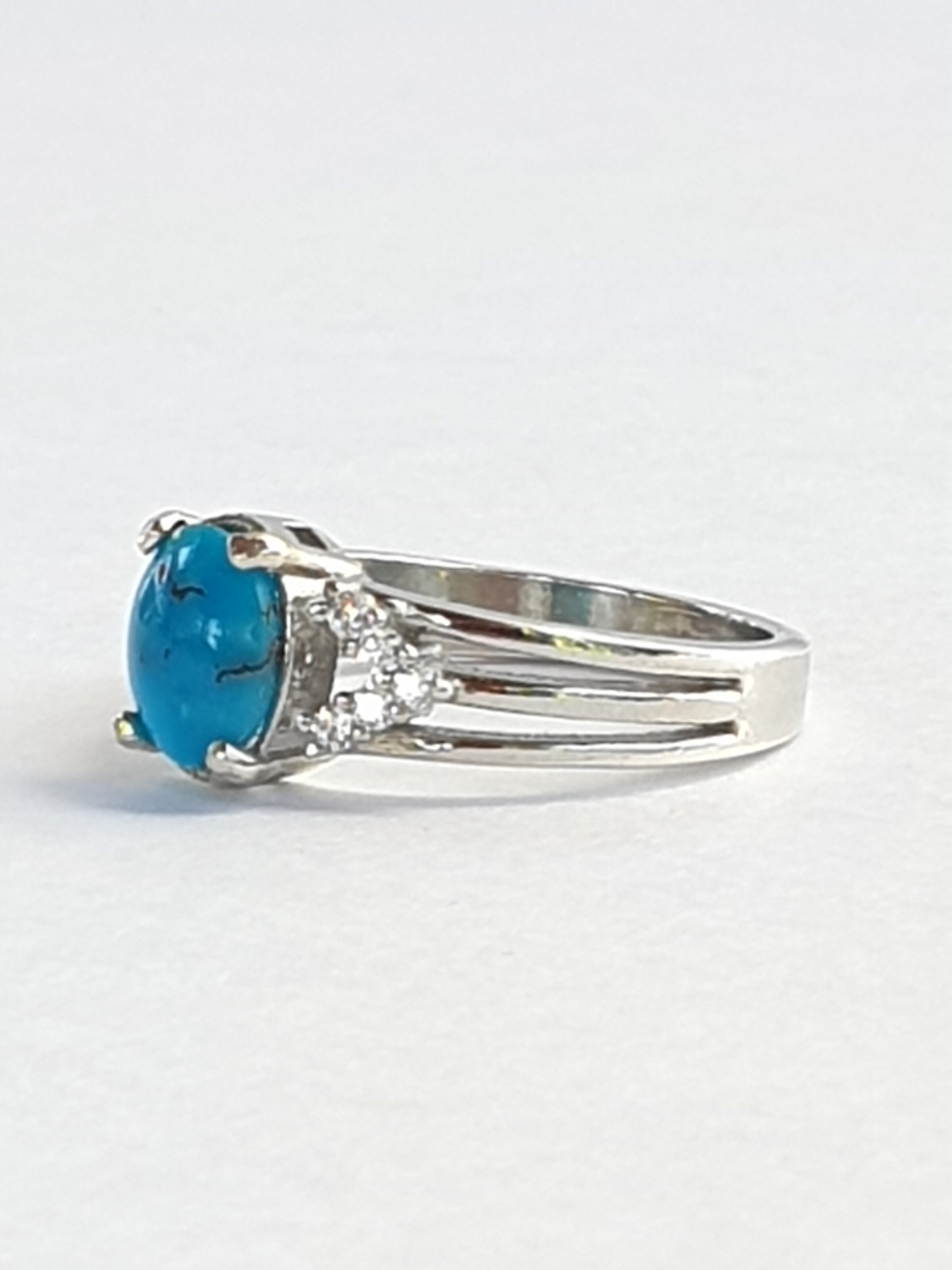 Turquoise Ring for Women, Natural Turquoise, Blue Stone, Women Ring ...
